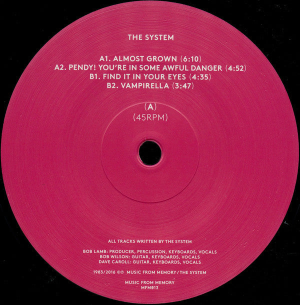 The System - The System – 3345 Record Store The Hague